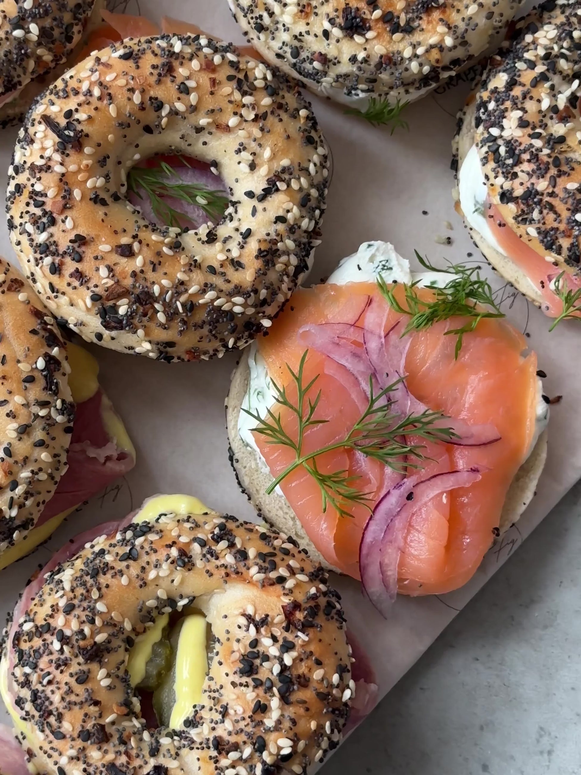 The Mini Bagel Platter – GRAPE & Fig